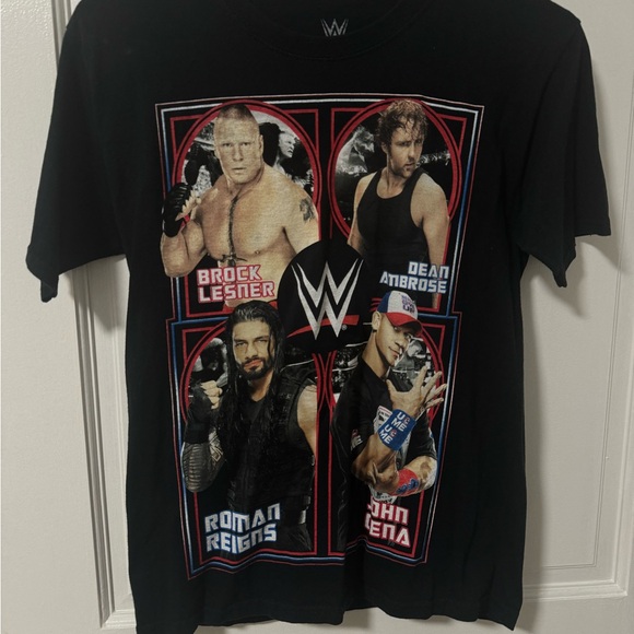WWE | Shirts & Tops | Wwe Black Graphic Tshirt | Poshmark